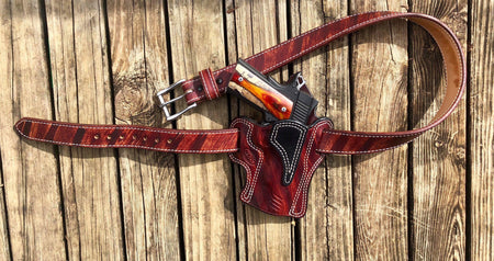 Custom Carry Gun belt – Leicht Custom Leather LLC
